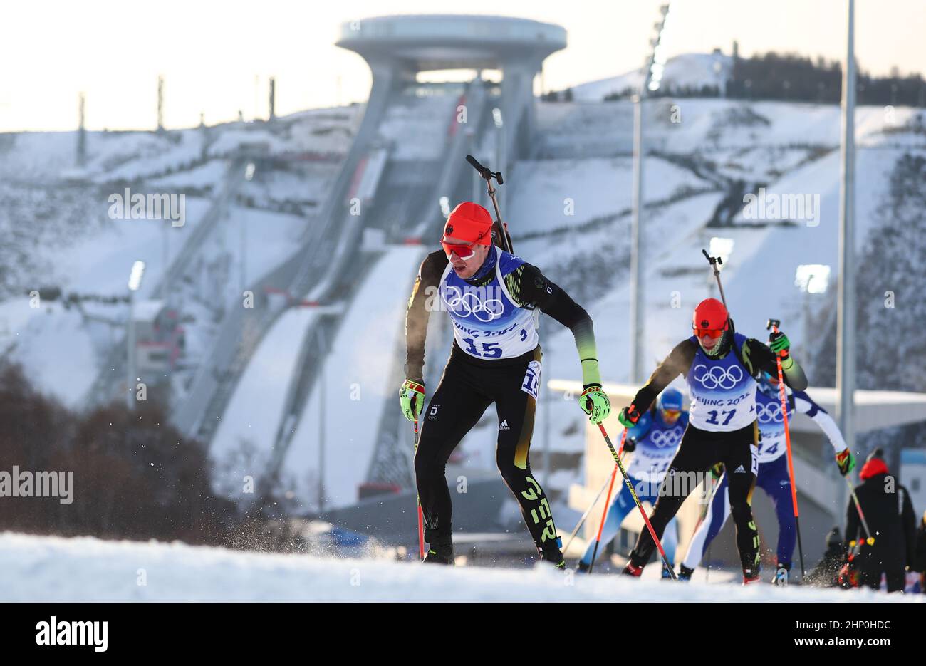 Zhangjiakou, China. 18th Feb, 2022. Biathlon: Olympics, mass start 15 ...