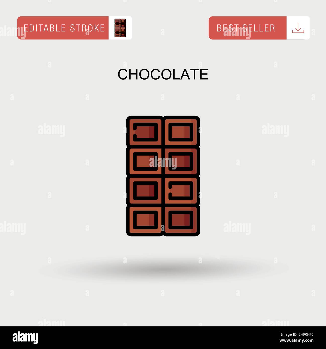 Chocolate chunk Stock Vector Images - Alamy