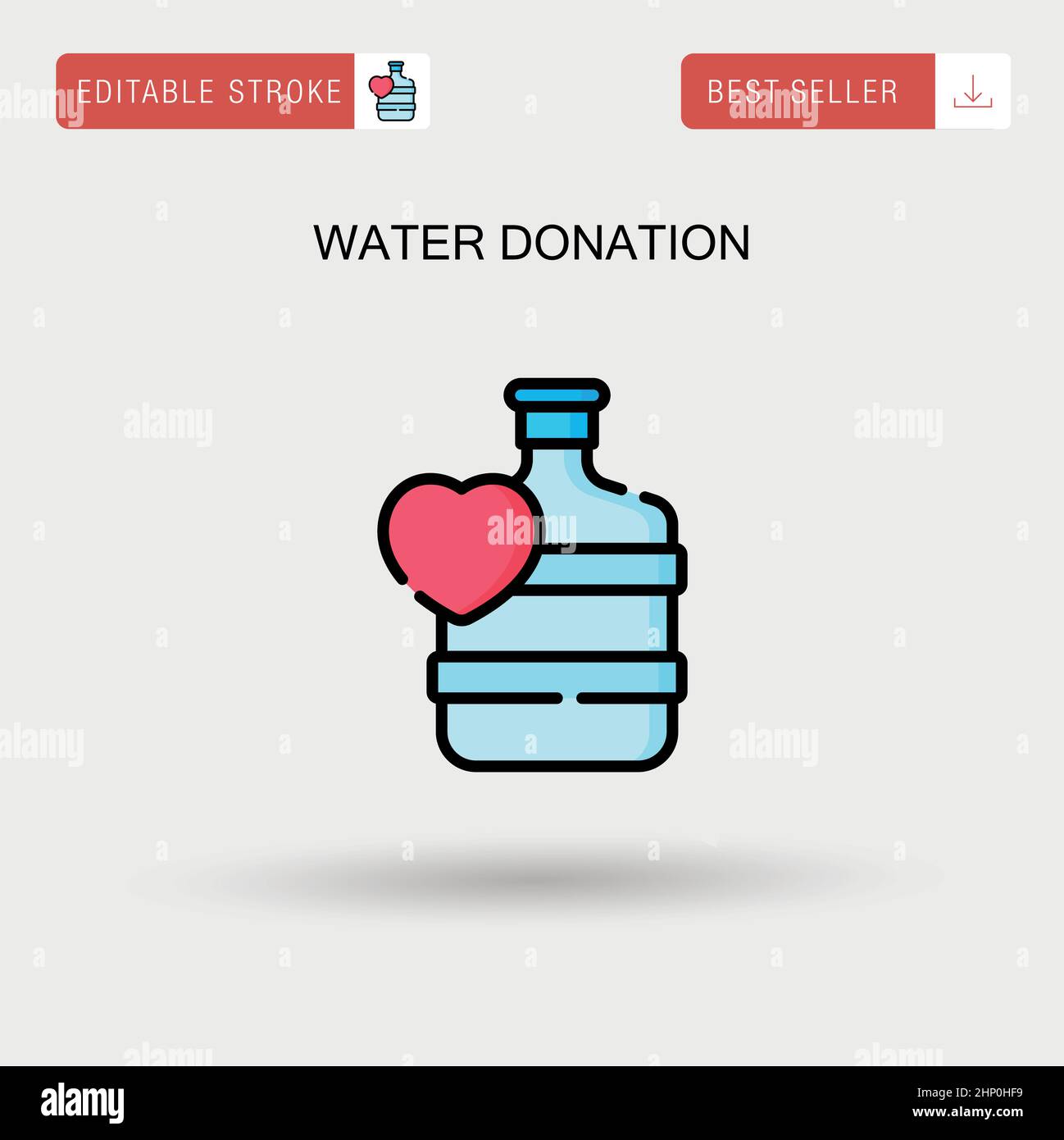 Donation box food delivery Stock Vector Images - Alamy