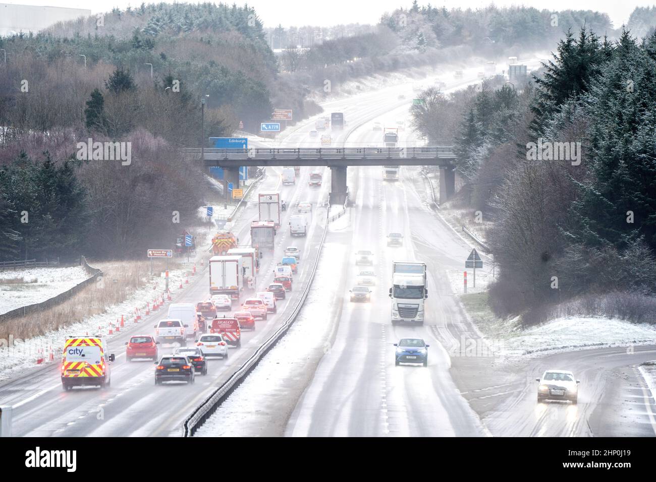 Uk motorway snow 2022 hi-res stock photography and images - Alamy
