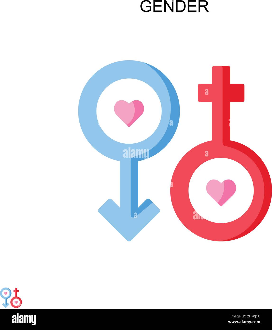 Gender Simple vector icon. Illustration symbol design template for web ...