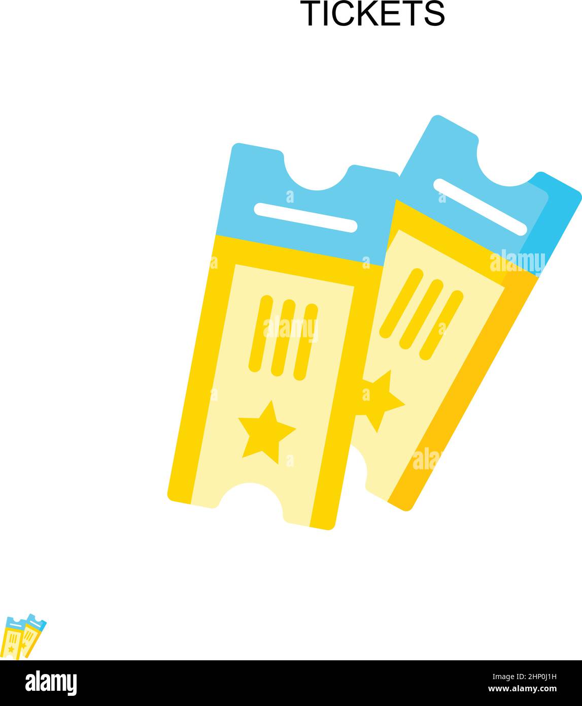 Tickets Simple vector icon. Illustration symbol design template for web ...