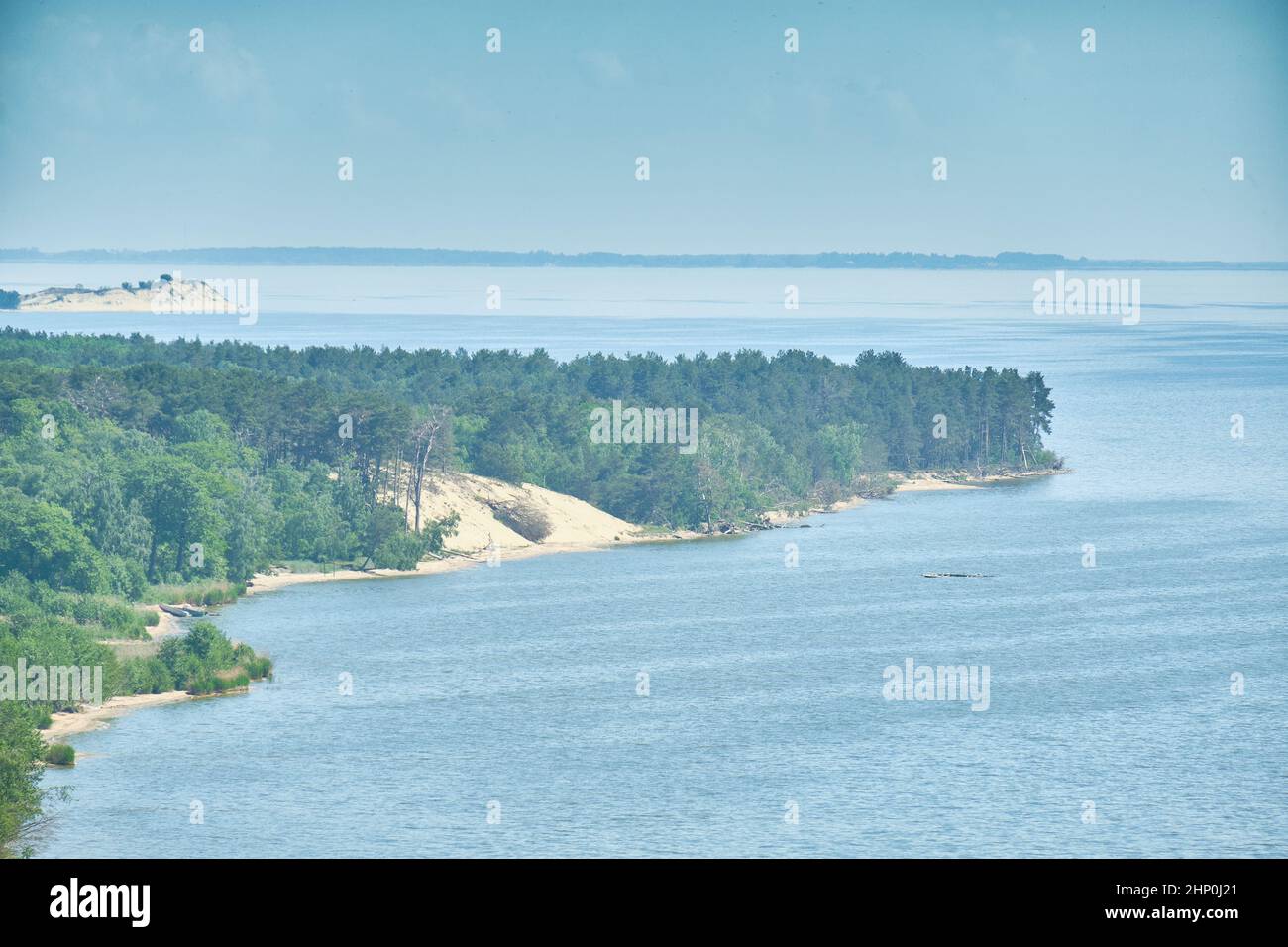 Sand dunes of the russian part Curonian Spit. Kaliningrad region ...