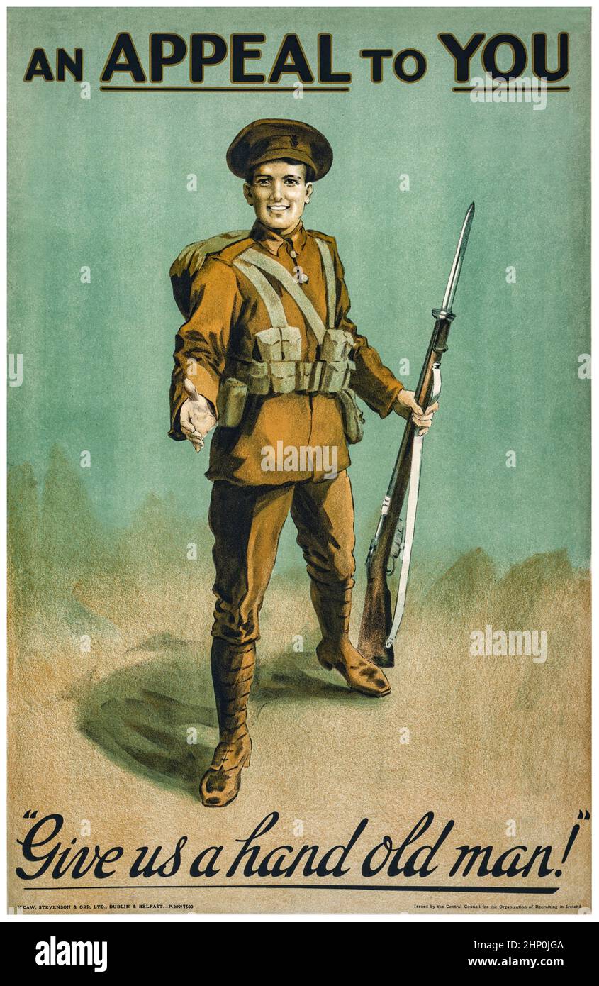 Irish soldier illustration Cut Out Stock Images & Pictures - Alamy