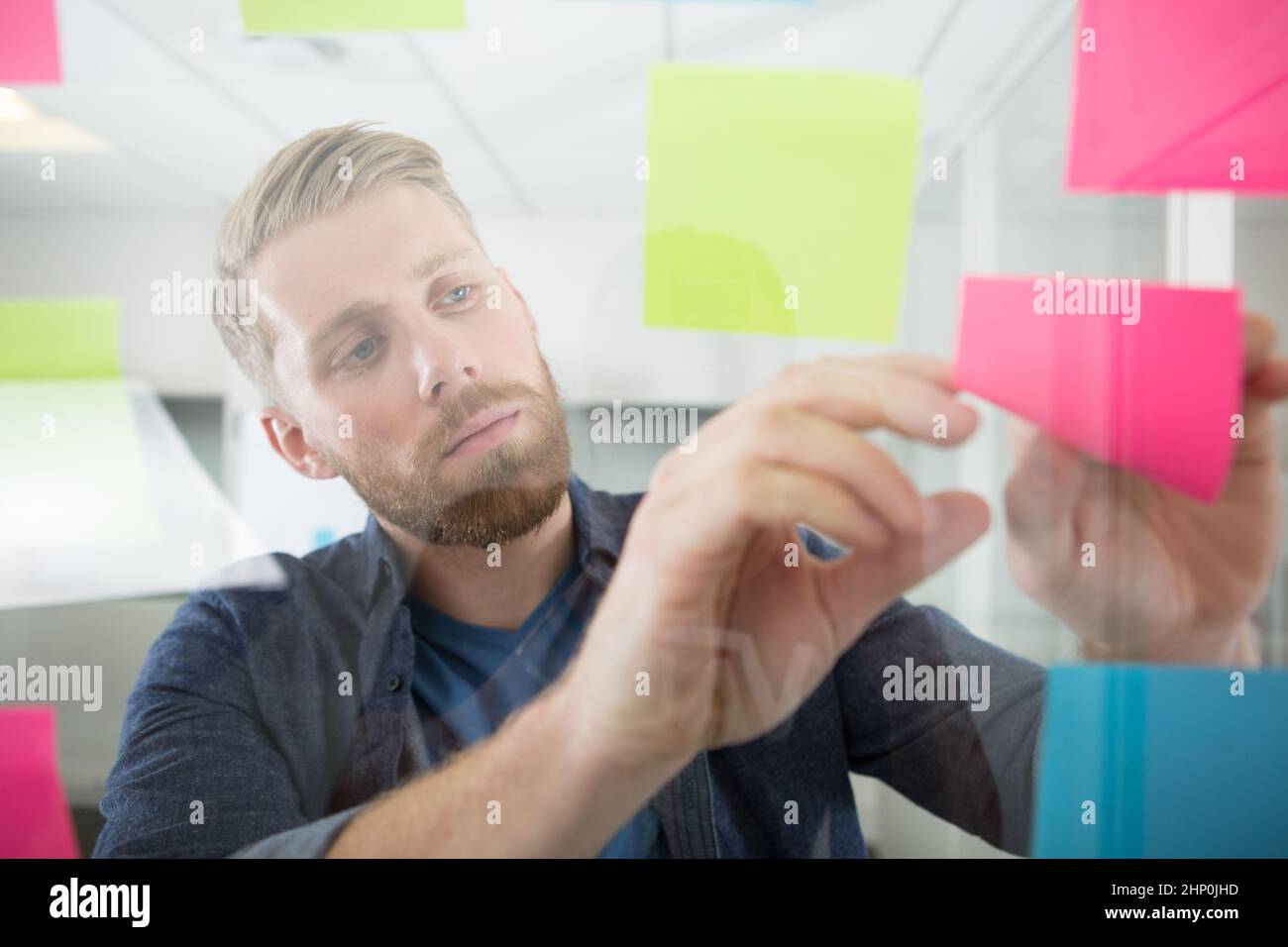 an informal businessman brainstorming concept Stock Photo - Alamy