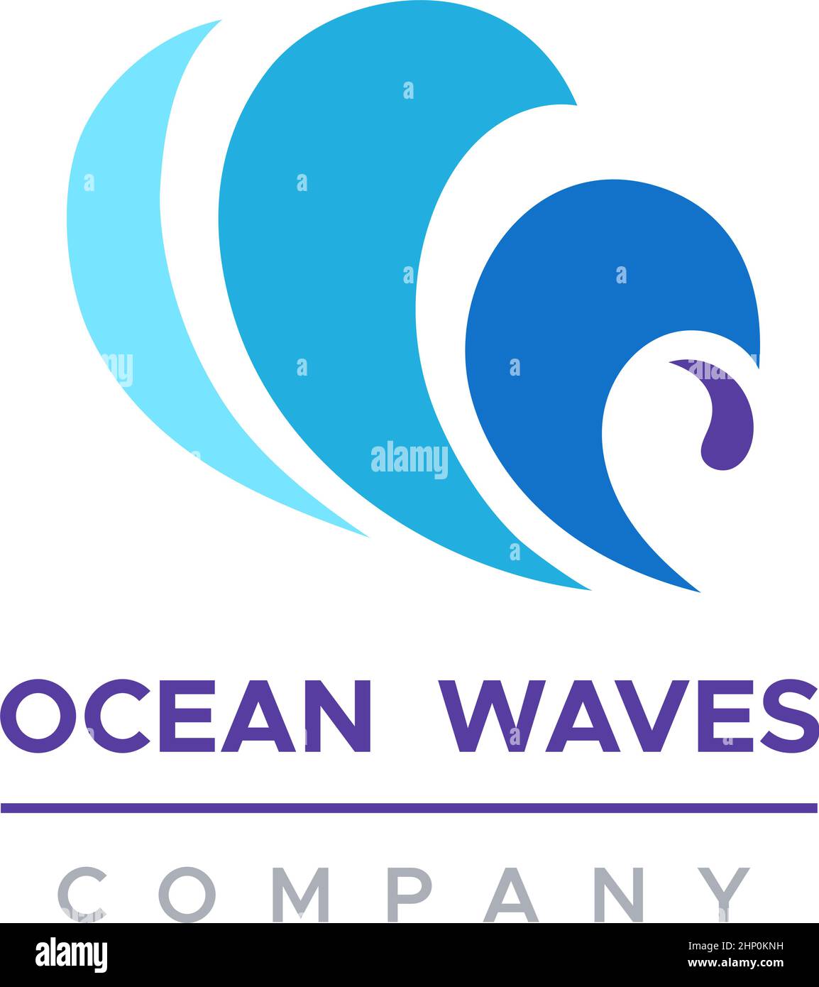 Clean water wave logo. Blue ecological symbol Stock Vector Image & Art ...