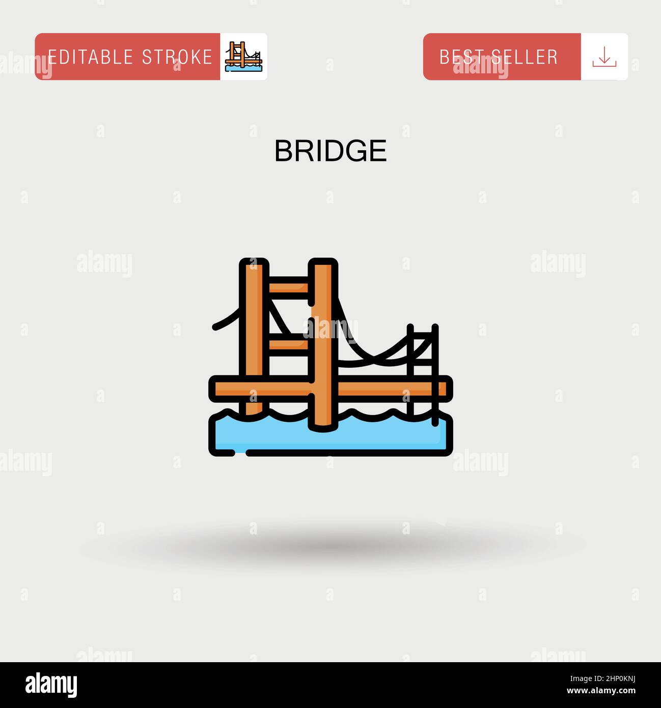 Blue bridge road Stock Vector Images - Alamy