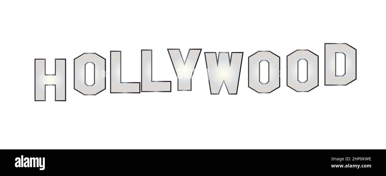 Hollywood letters los angeles Cut Out Stock Images & Pictures - Alamy