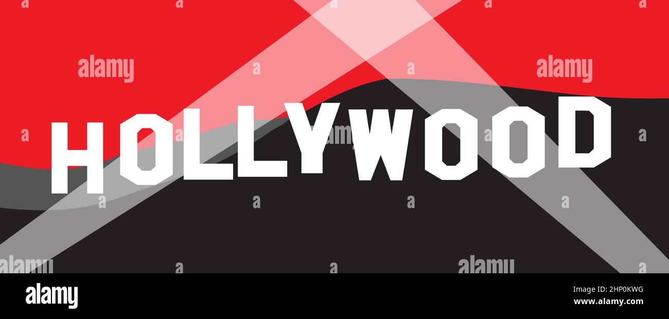 Hollywood hills sign illustration hi-res stock photography and images ...