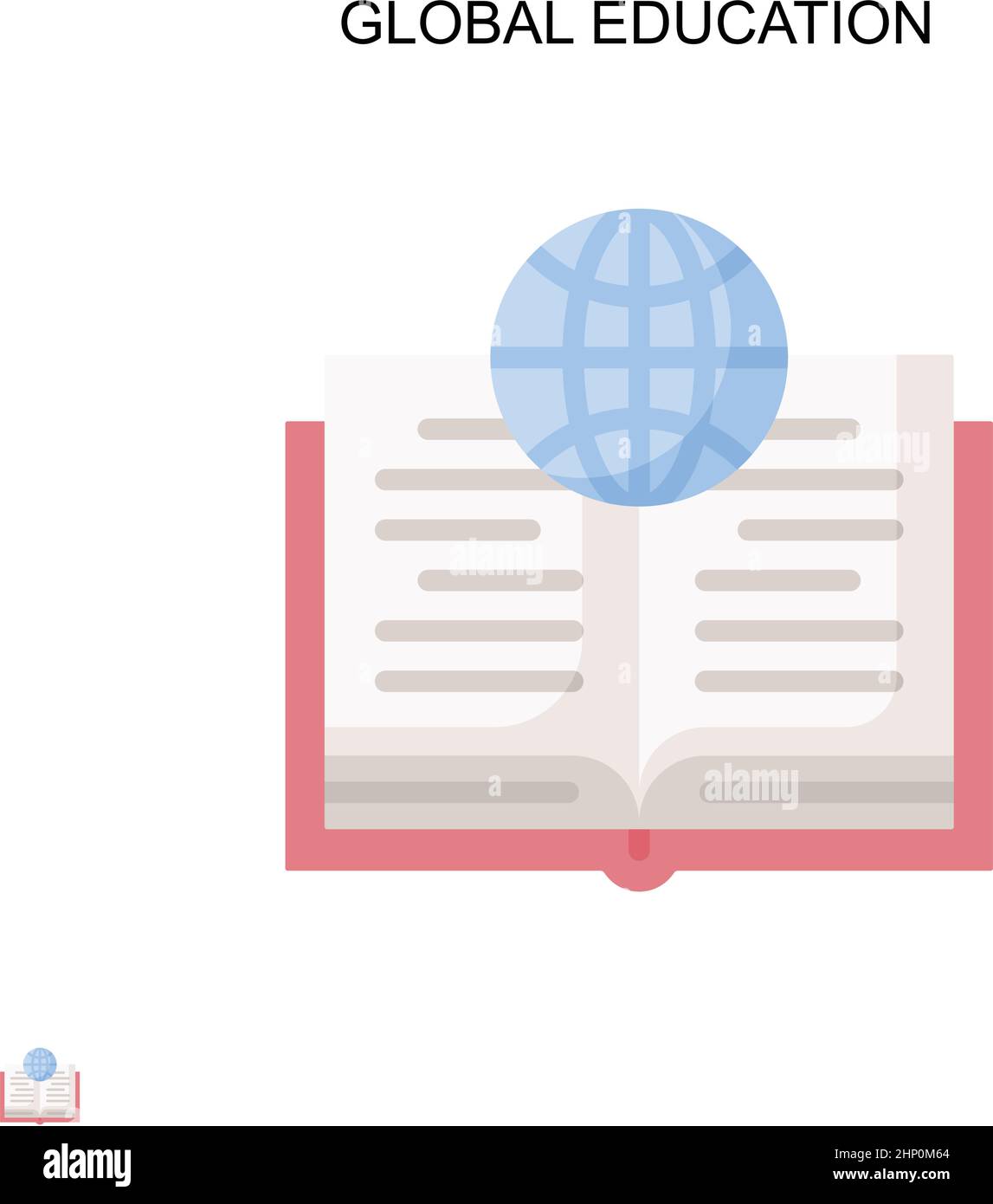 Global education Simple vector icon. Illustration symbol design ...