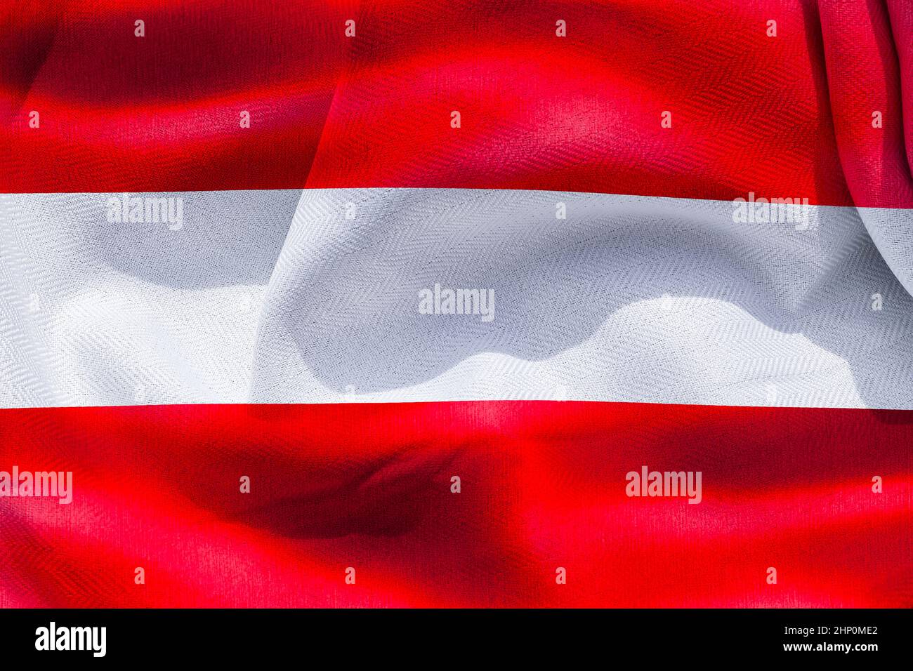 Austria flag - realistic waving fabric flag Stock Photo - Alamy