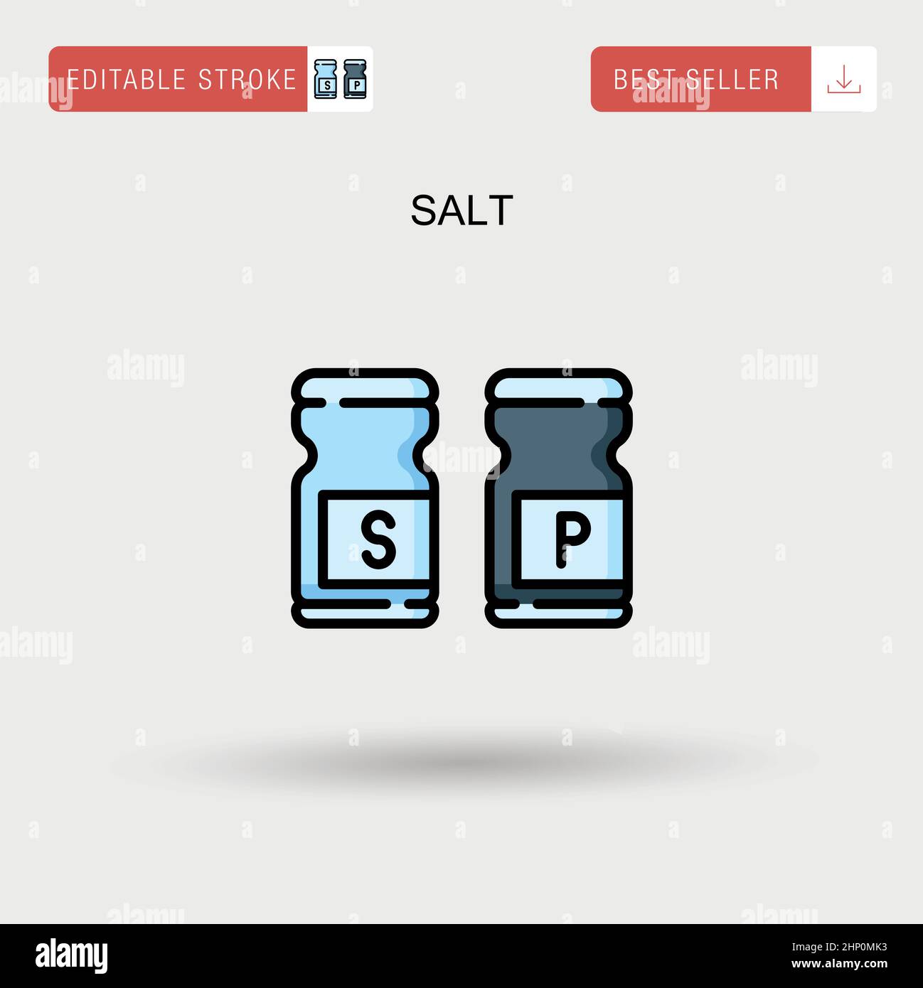 Salt Simple vector icon Stock Vector Image & Art - Alamy