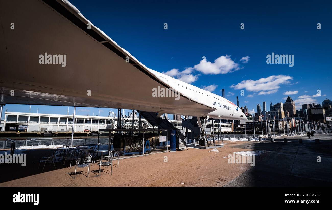 Fantastic view of the British Airways BAC Aérospatiale Concorde exhibit ...
