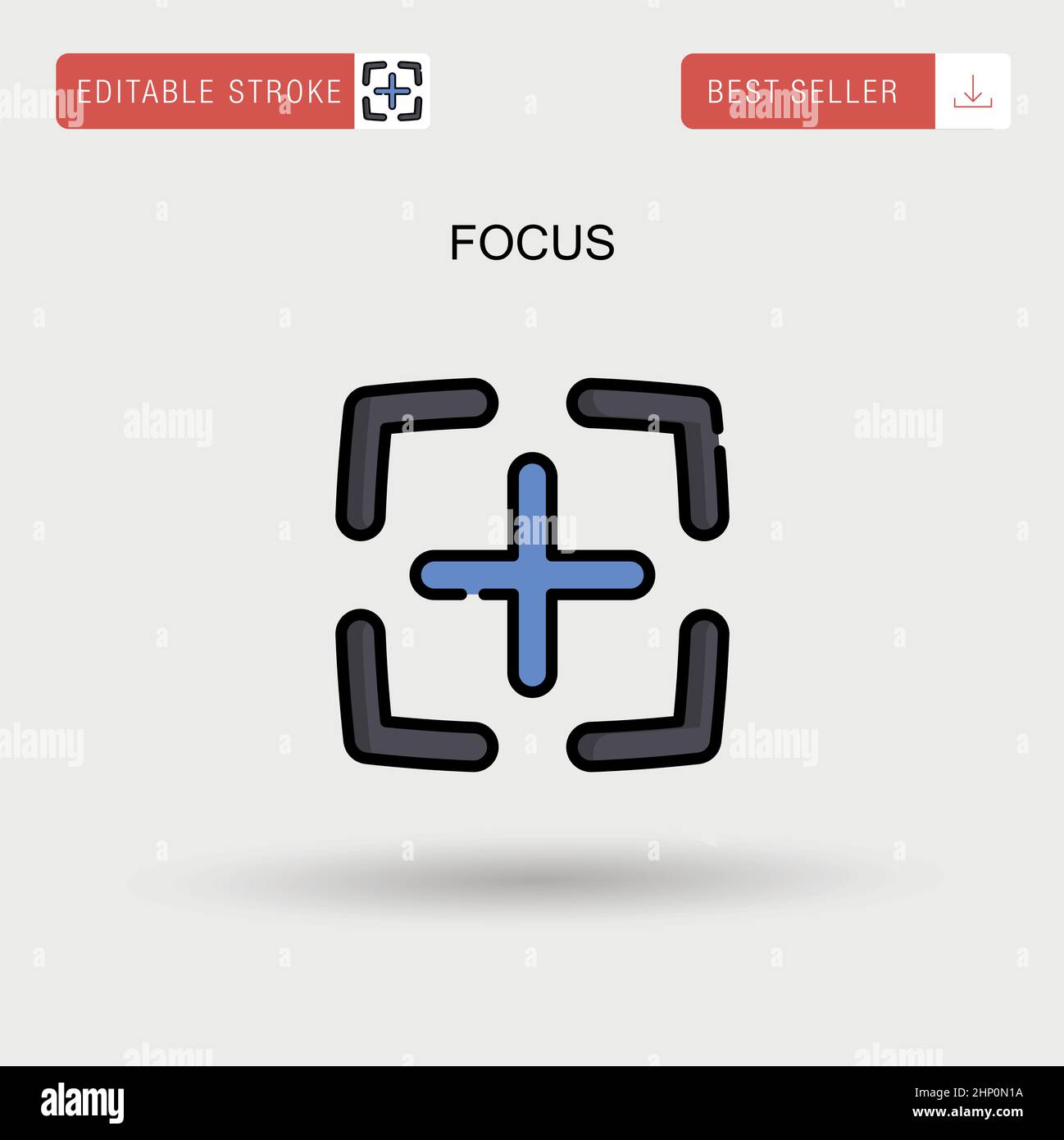 Business focus icon simple hi-res stock photography and images - Alamy