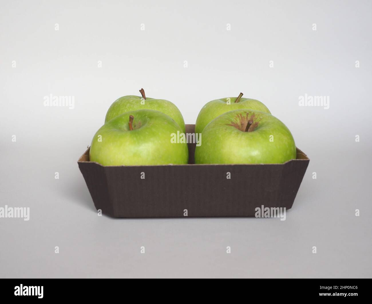 green Granny Smith apple (scientific name Malus domestica) vegetarian ...