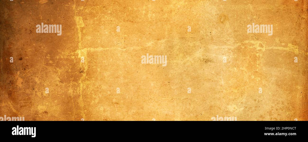 Old parchment paper. Horizontal banner texture wallpaper Stock Photo ...