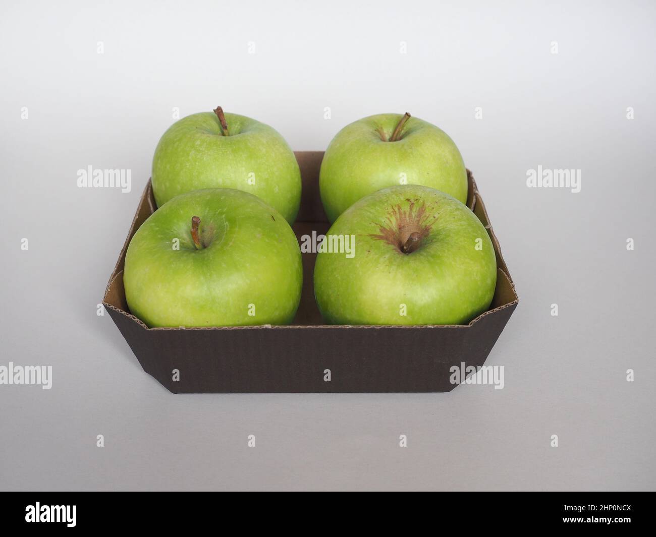 green Granny Smith apple (scientific name Malus domestica) vegetarian ...