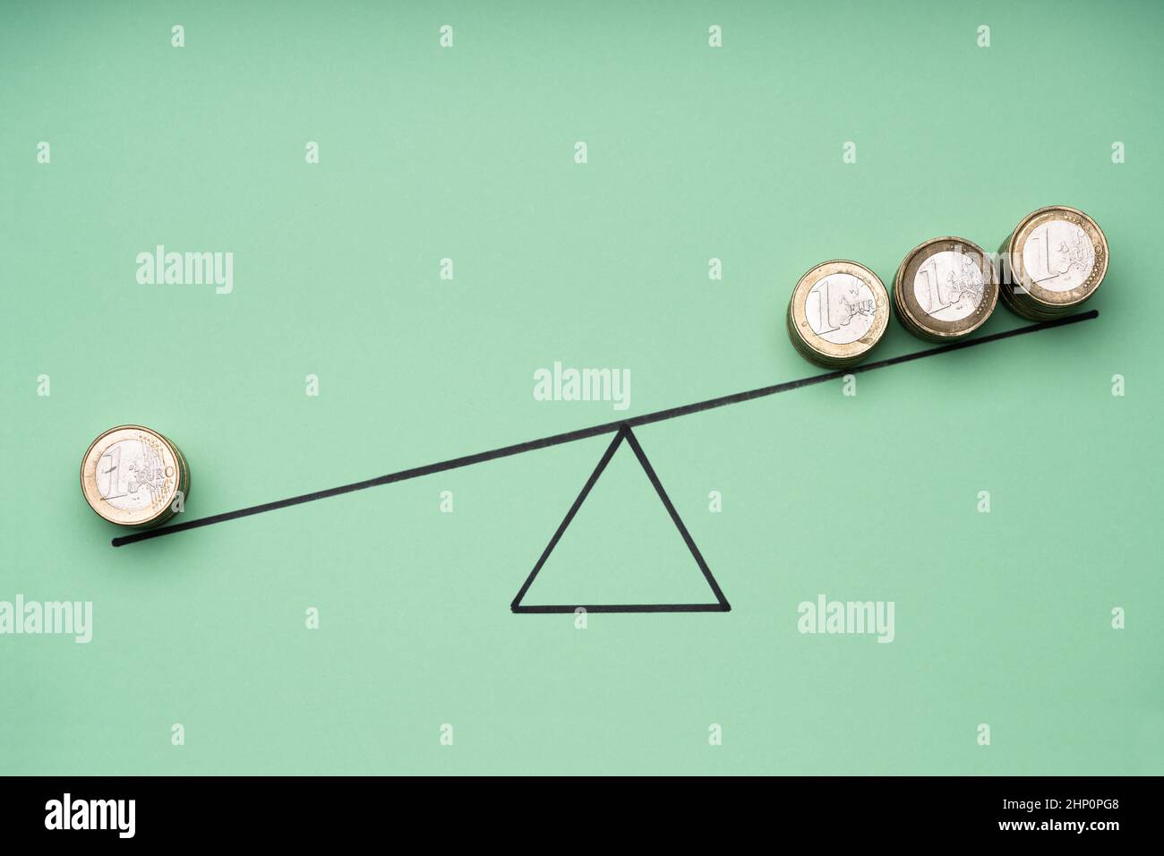 Money Leverage And Inflation Balance. Financial Concept Stock Photo - Alamy