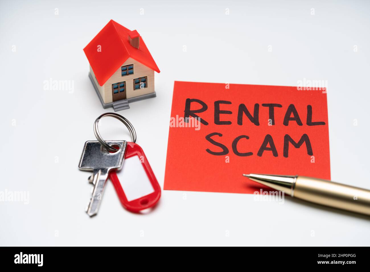 Rental Scam Fraud And Crime. Illegal Fake Home Trick Stock Photo - Alamy