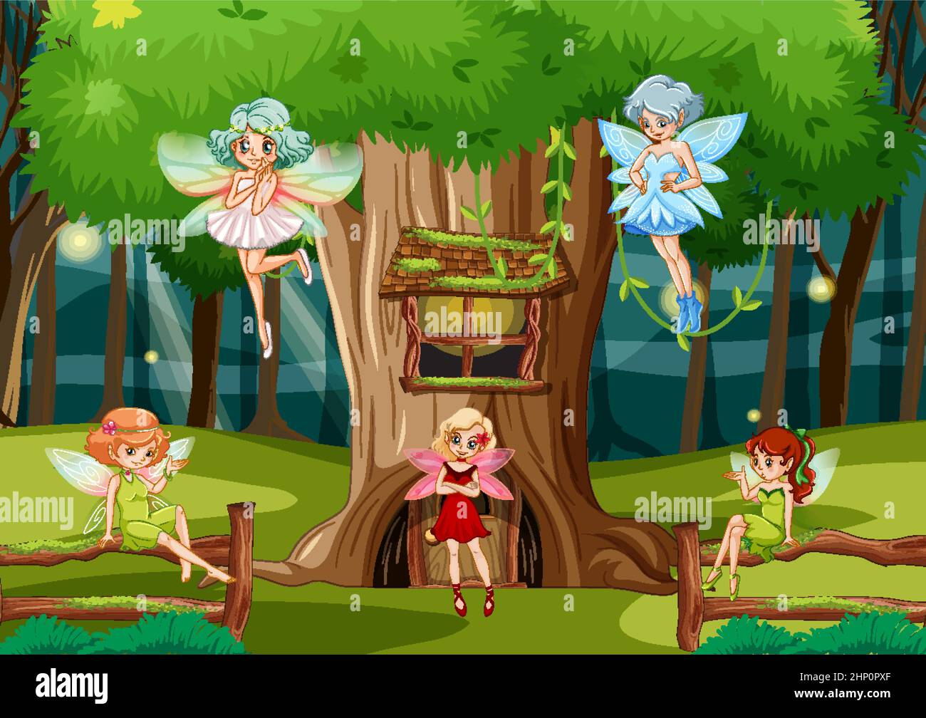 Fairies home Stock Vector Images - Alamy