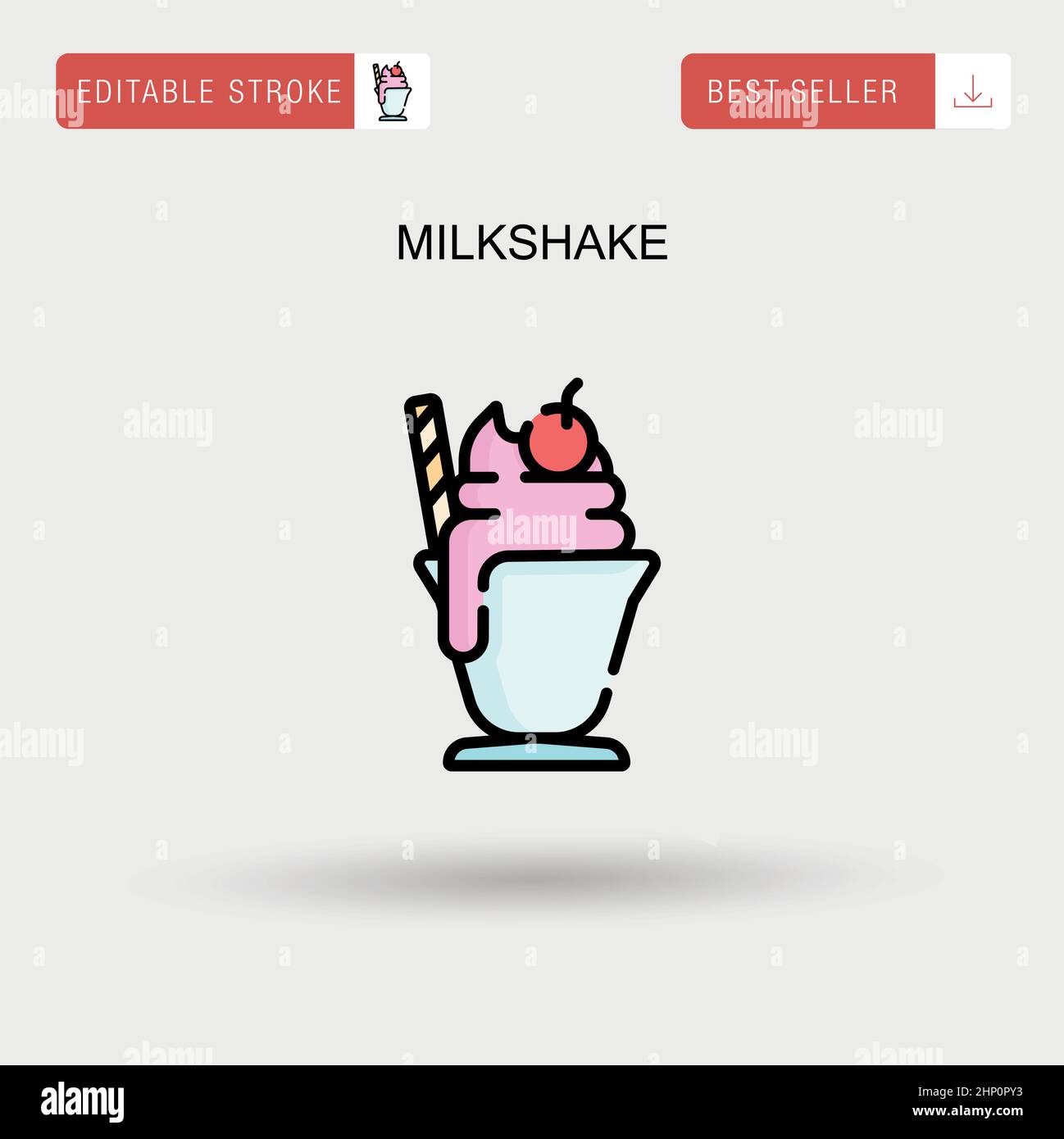 Milkshake icon hi-res stock photography and images - Alamy