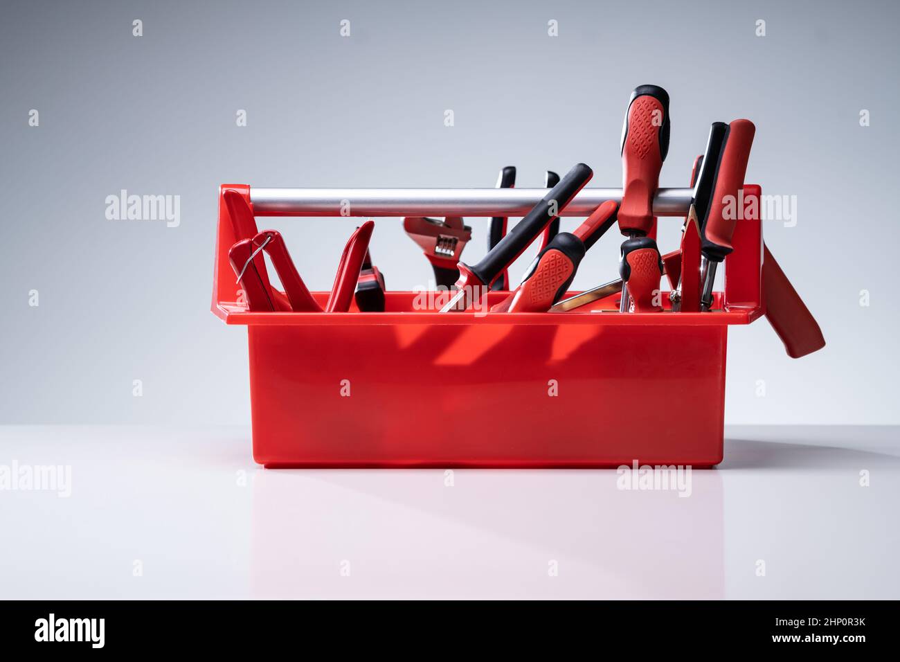 Handyman Service Toolbox Or Tool Box. Workshop Toolkit Stock Photo - Alamy