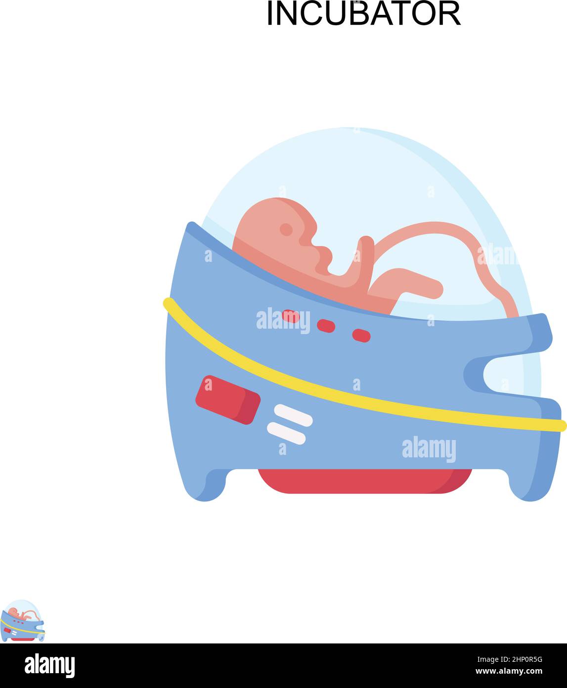 Incubator Simple vector icon. Illustration symbol design template for web mobile UI element ...