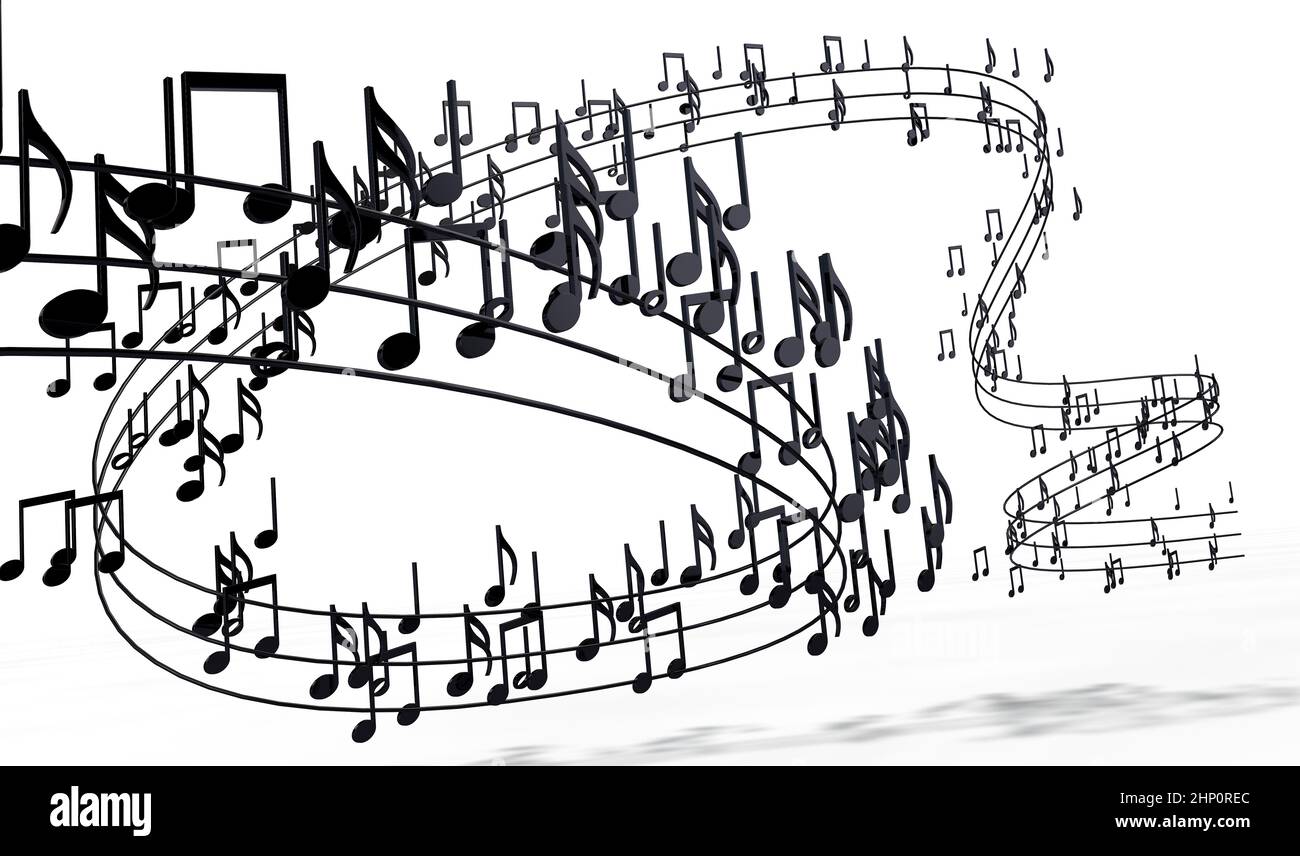Abstract Sheet Music Art