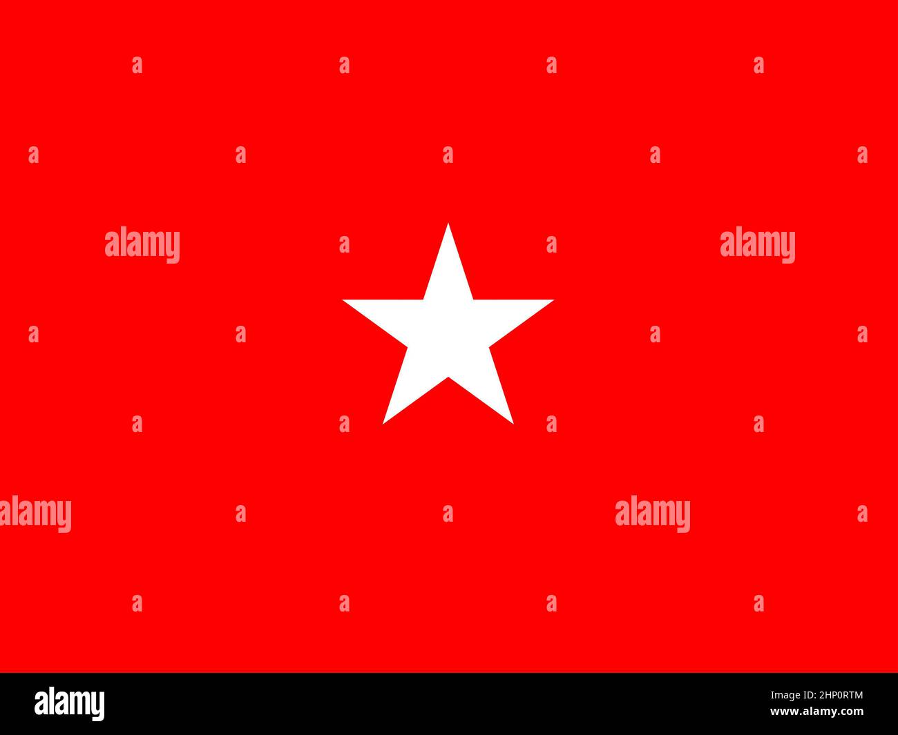 The flag of a USA army Brigadier General of a white star over a red ...