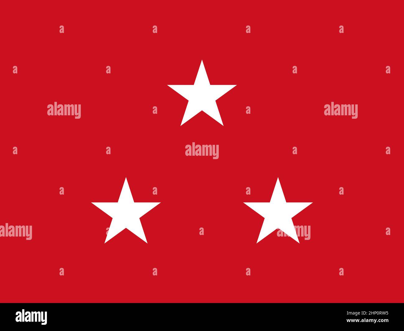The flag of a USA Marine Corps Lieutenant General of a tri of white ...