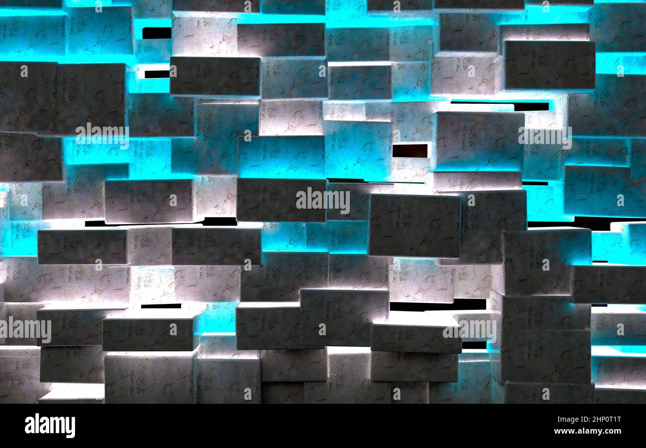Squar and blocks design. abstract image of cubes background.3d ...