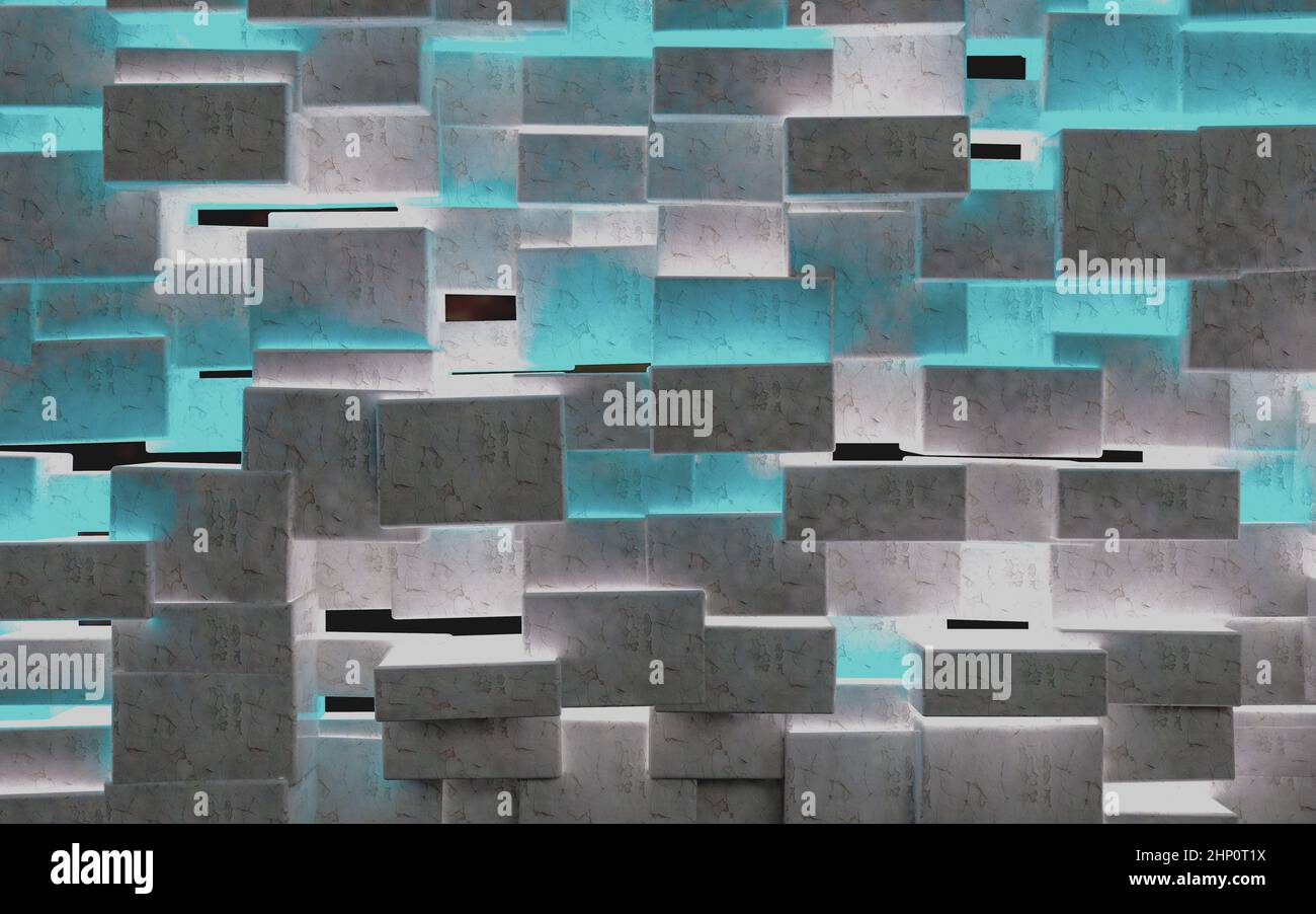 Squar and blocks design. abstract image of cubes background.3d ...