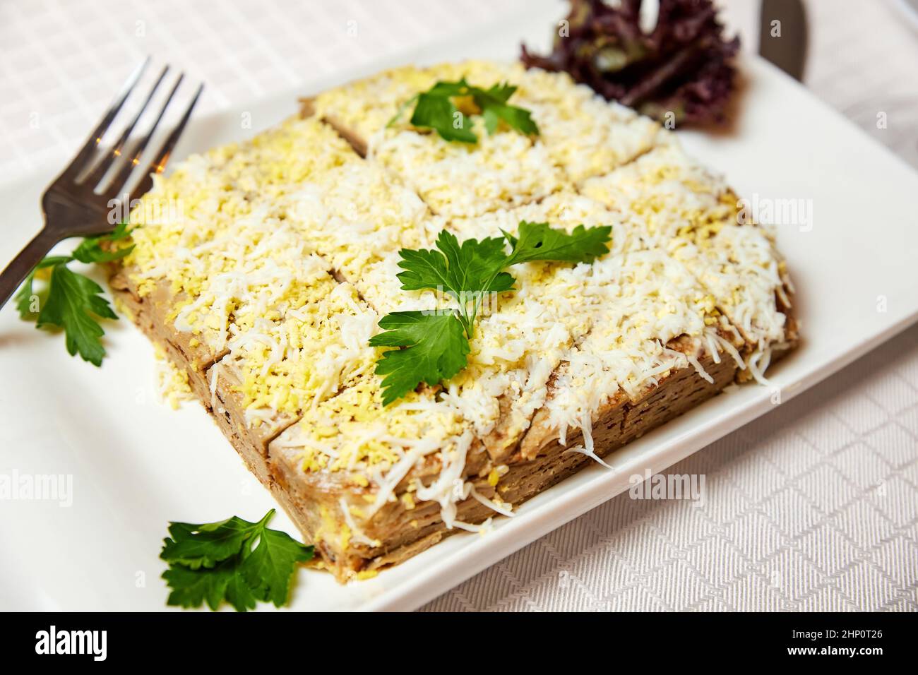 Liver cheese with egg hi-res stock photography and images - Alamy