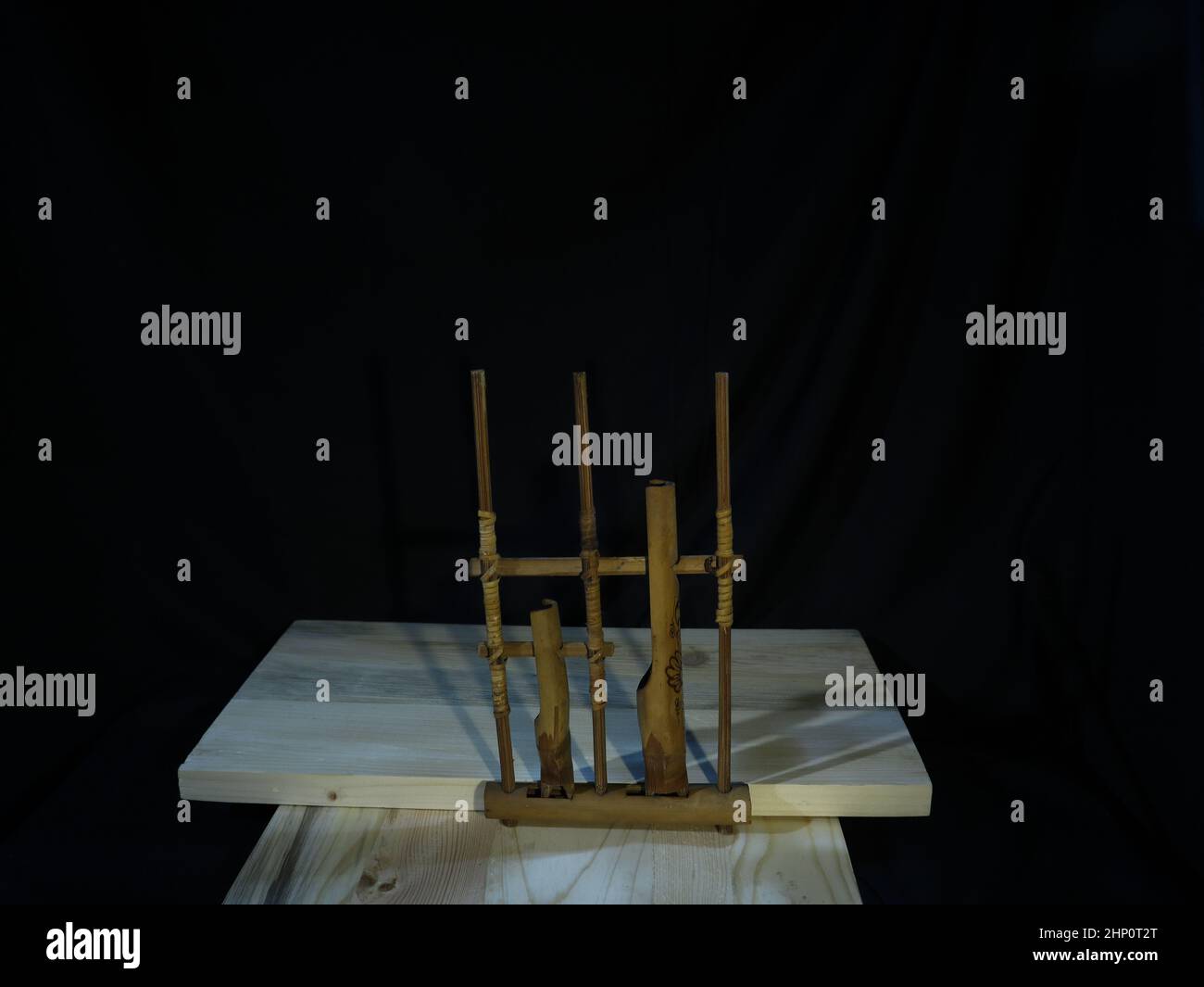 Angklung is traditional musical instrument from West Java Stock Photo ...