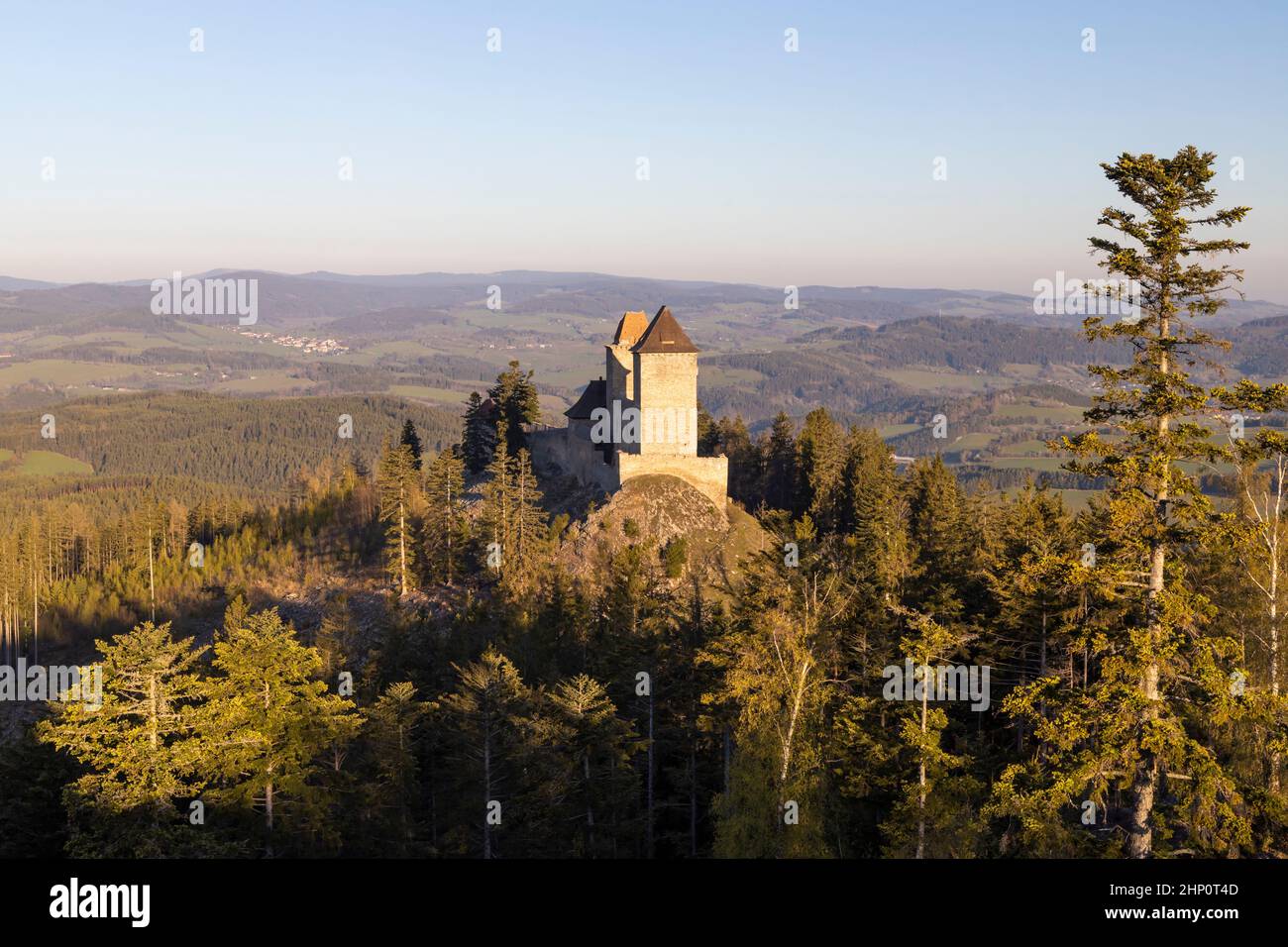 Kasperk castle in Sumava, Czech Republic Stock Photo - Alamy