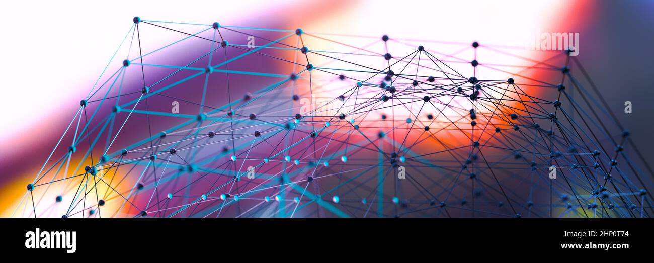 Global network connection and communication concept. Abstract tech ...