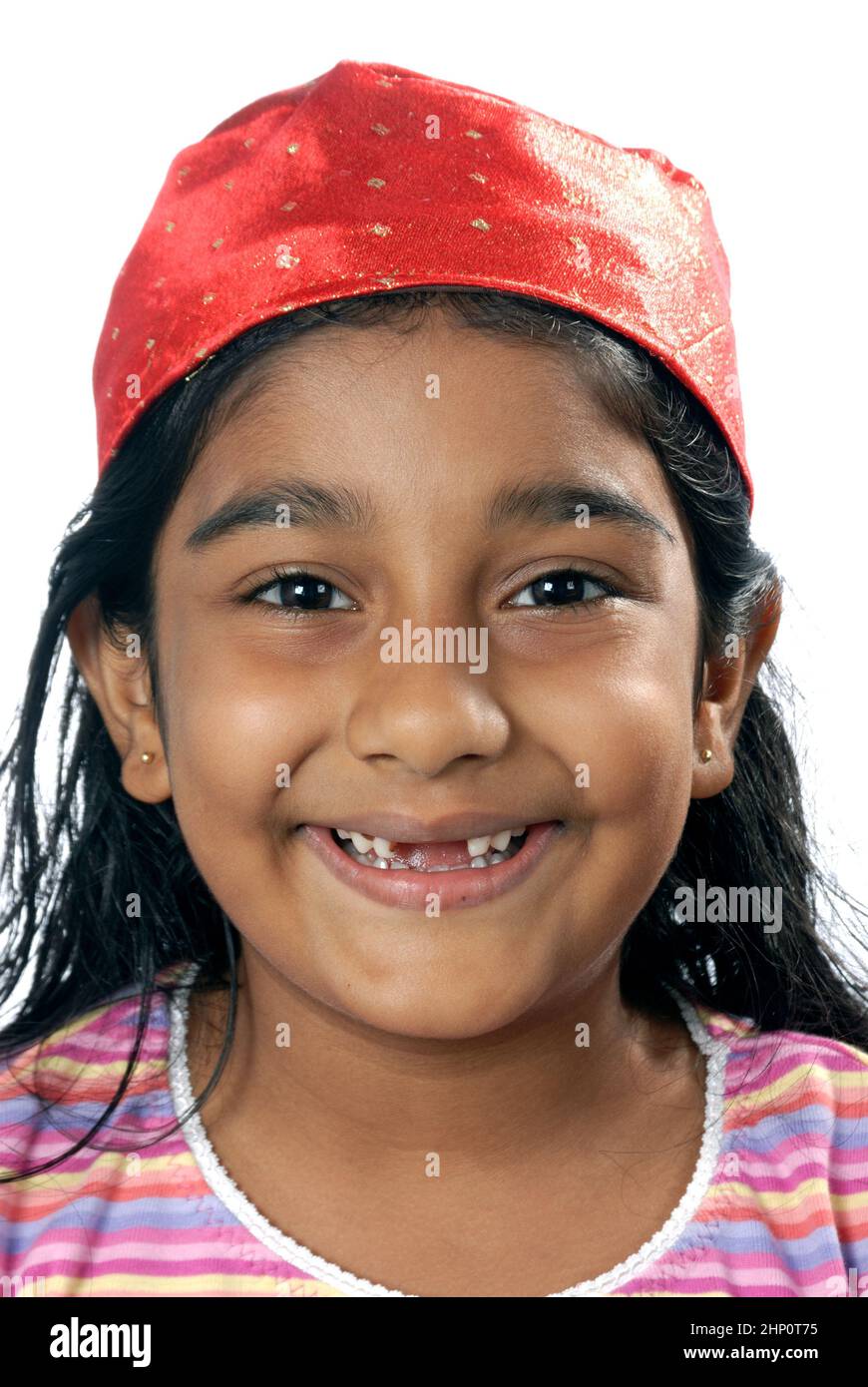 Mumbai India May. 21, 2008 Portrait of indian six years old cute little ...