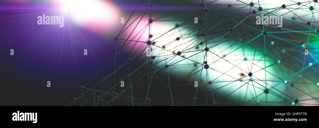 Global network connection and communication concept. Abstract tech ...