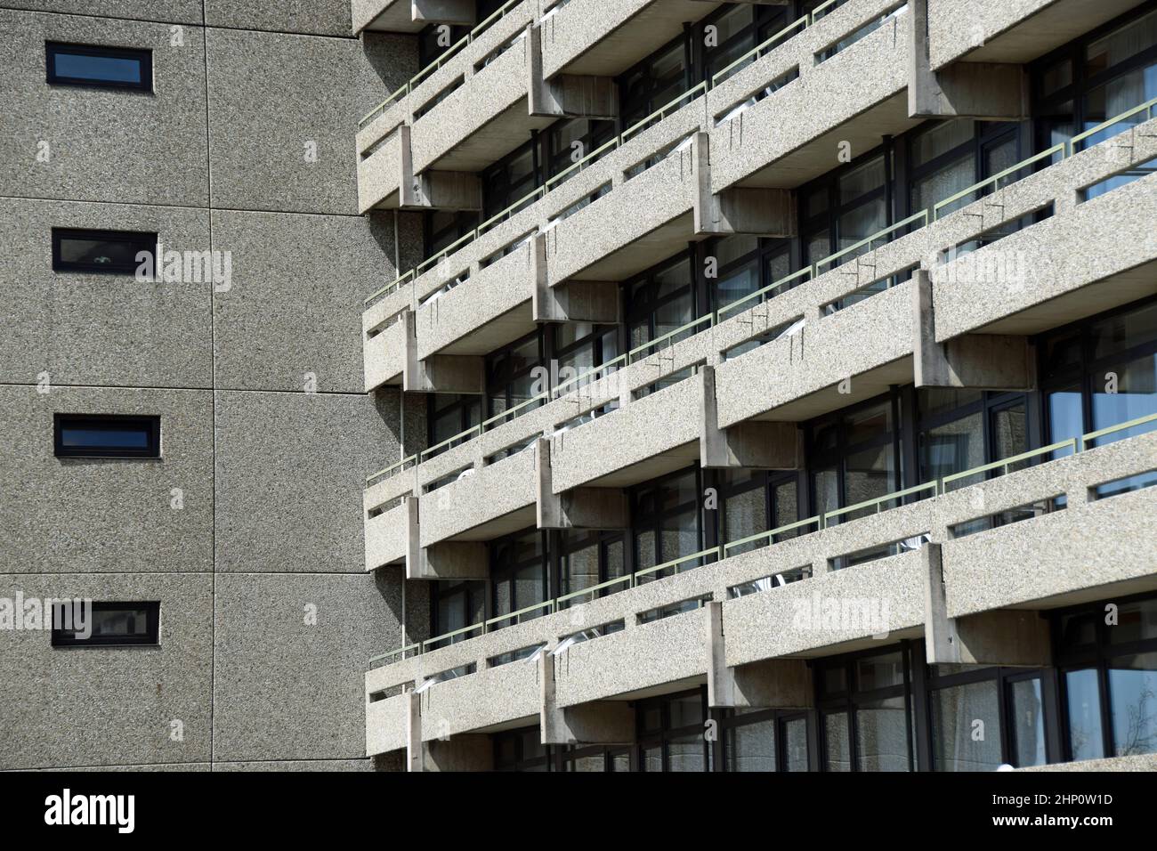 Ugly concrete architecture of the early 1970s Stock Photo - Alamy