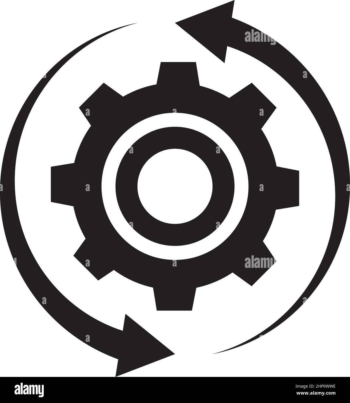 easy operation process icon on white background. implementation sign ...