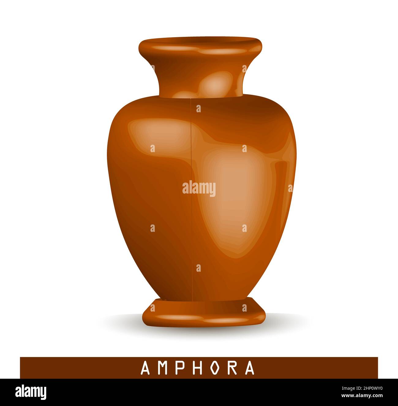 Antique vase. Greek amphora. Clay vase. The flowerpot is classic. old ...