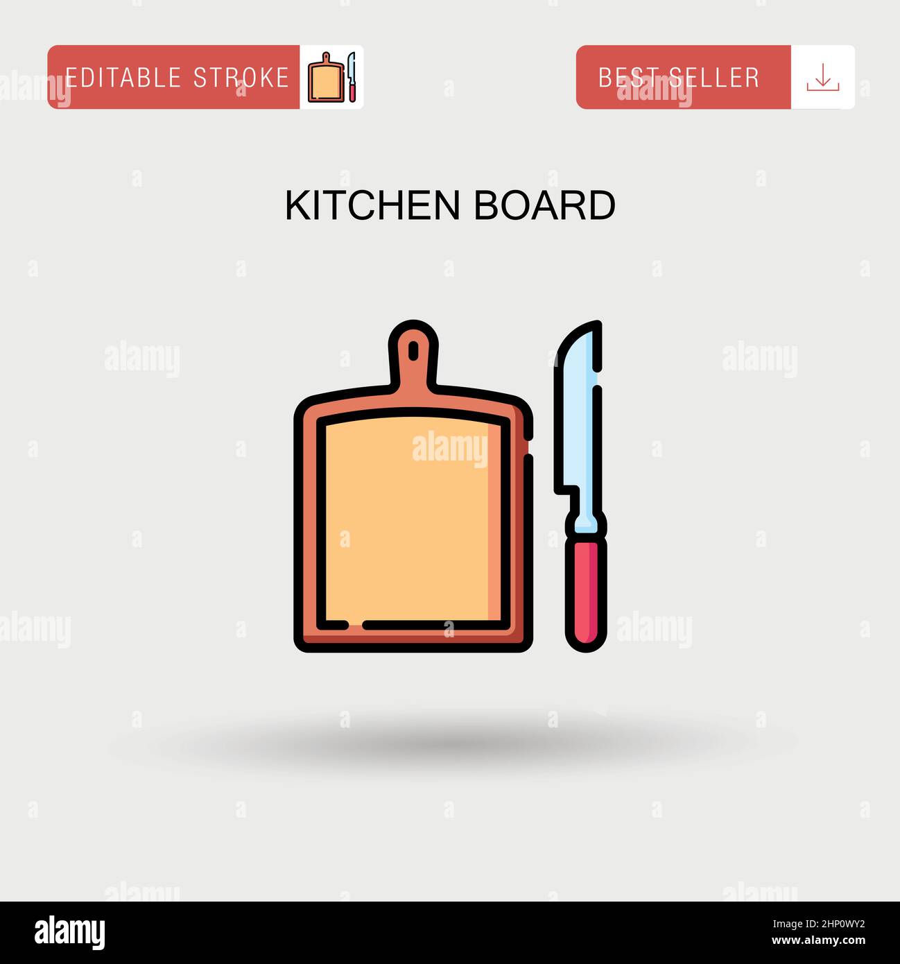 Wooden kitchen utensil table Stock Vector Images - Alamy