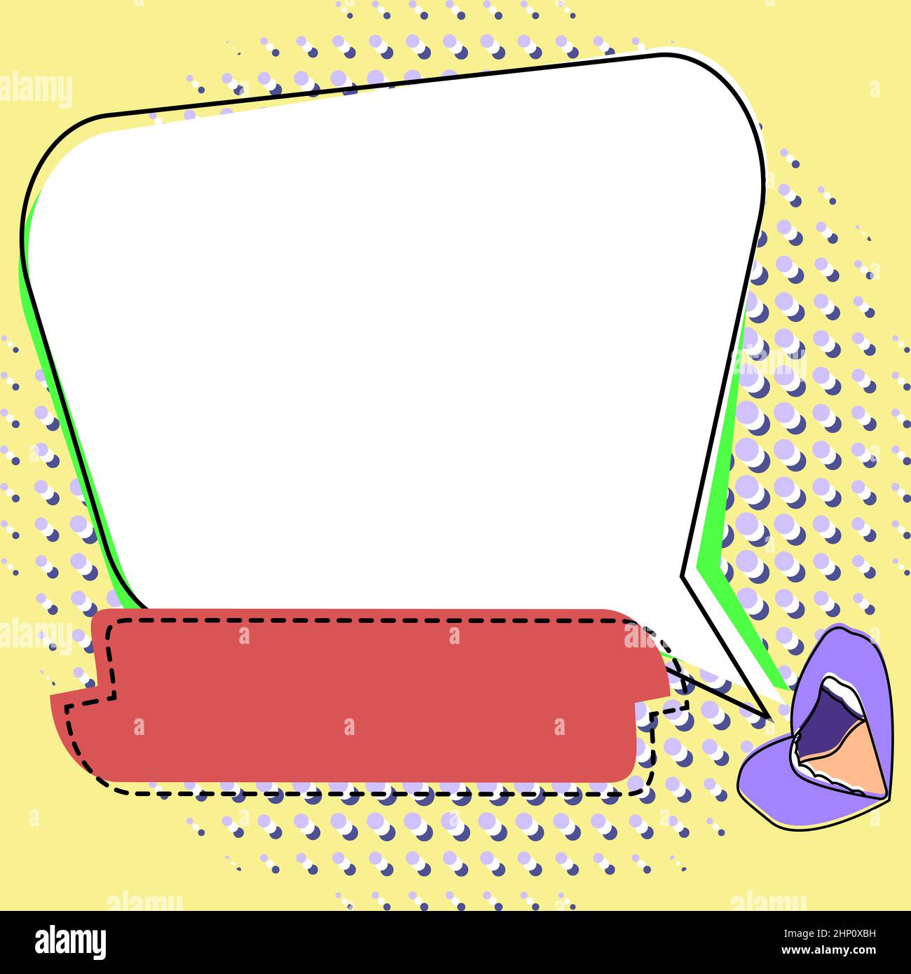 Lips Drawing Sharing Positive Comments Good Reactions Through Bubble ...