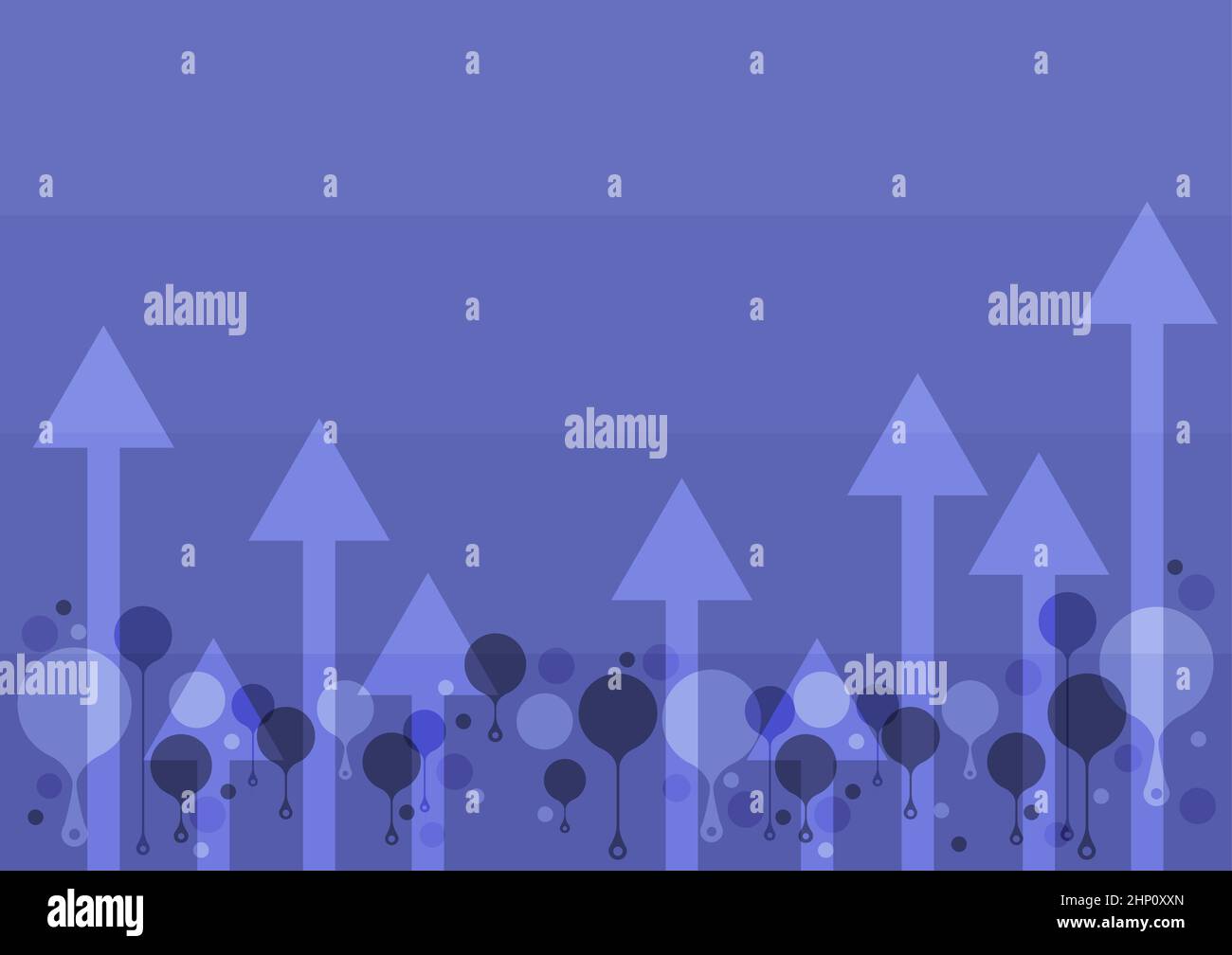 Illustration Of A Long Arrows Floating Smoothly Towards The Sky High ...