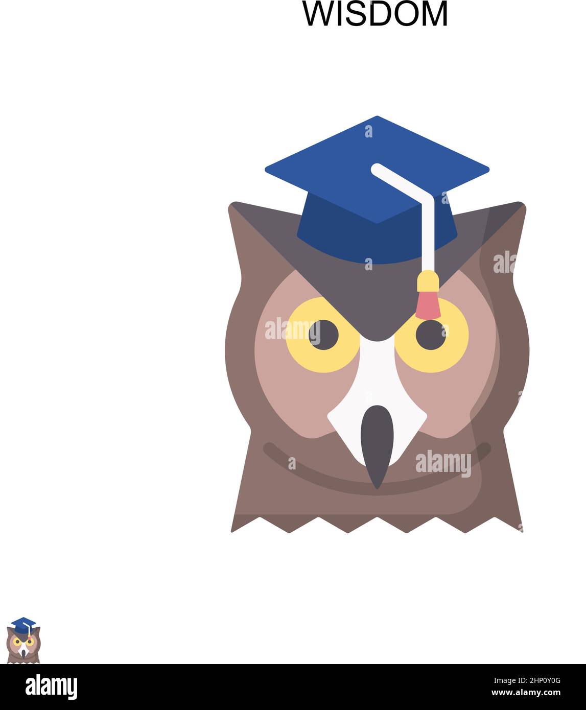 Wisdom Simple vector icon. Illustration symbol design template for web mobile UI element Stock ...