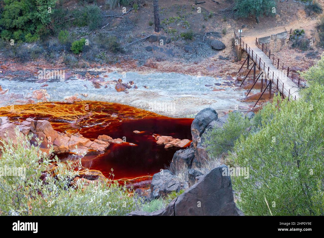 Rio Tinto canyon, Huelva province, Andalusia, Spain Stock Photo - Alamy