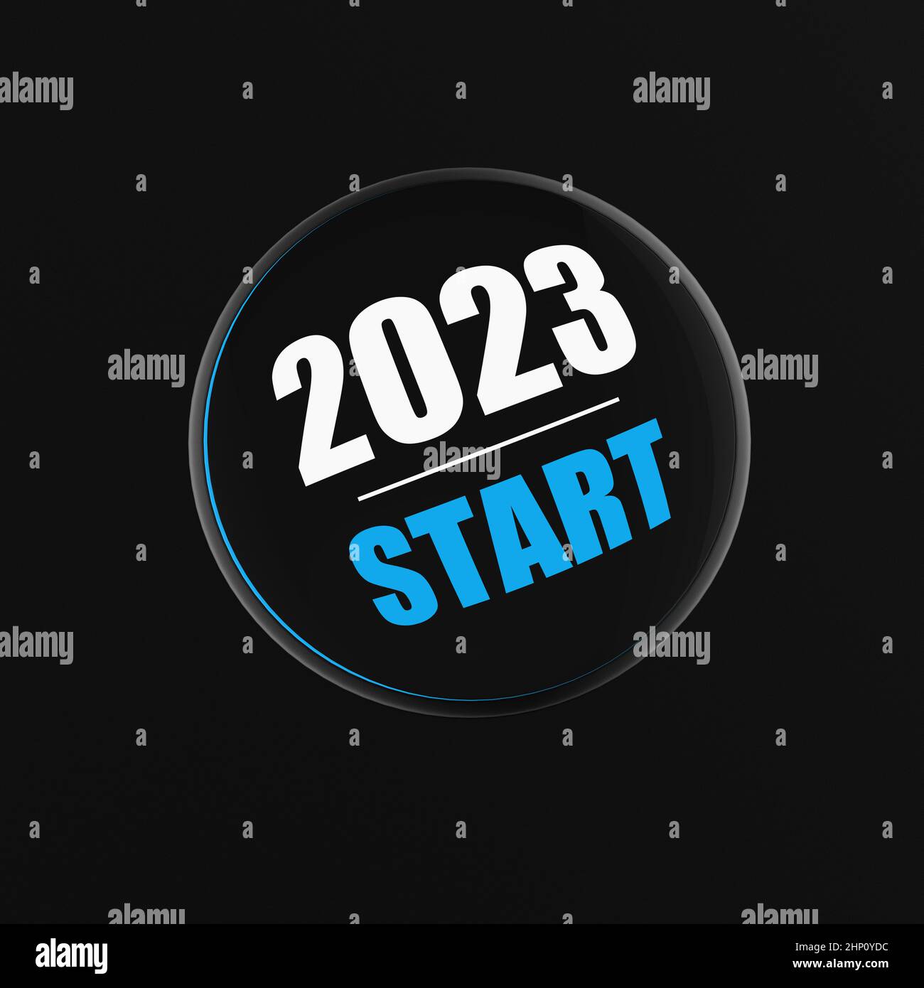 3d rendering of 2023 year start BTN Stock Photo - Alamy