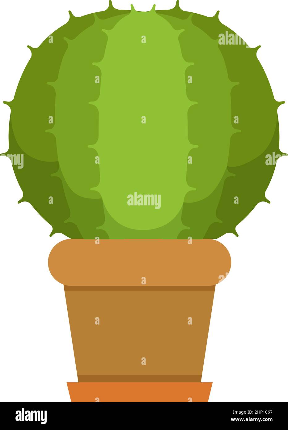 Small potted cactus in Stock Vector Images - Alamy