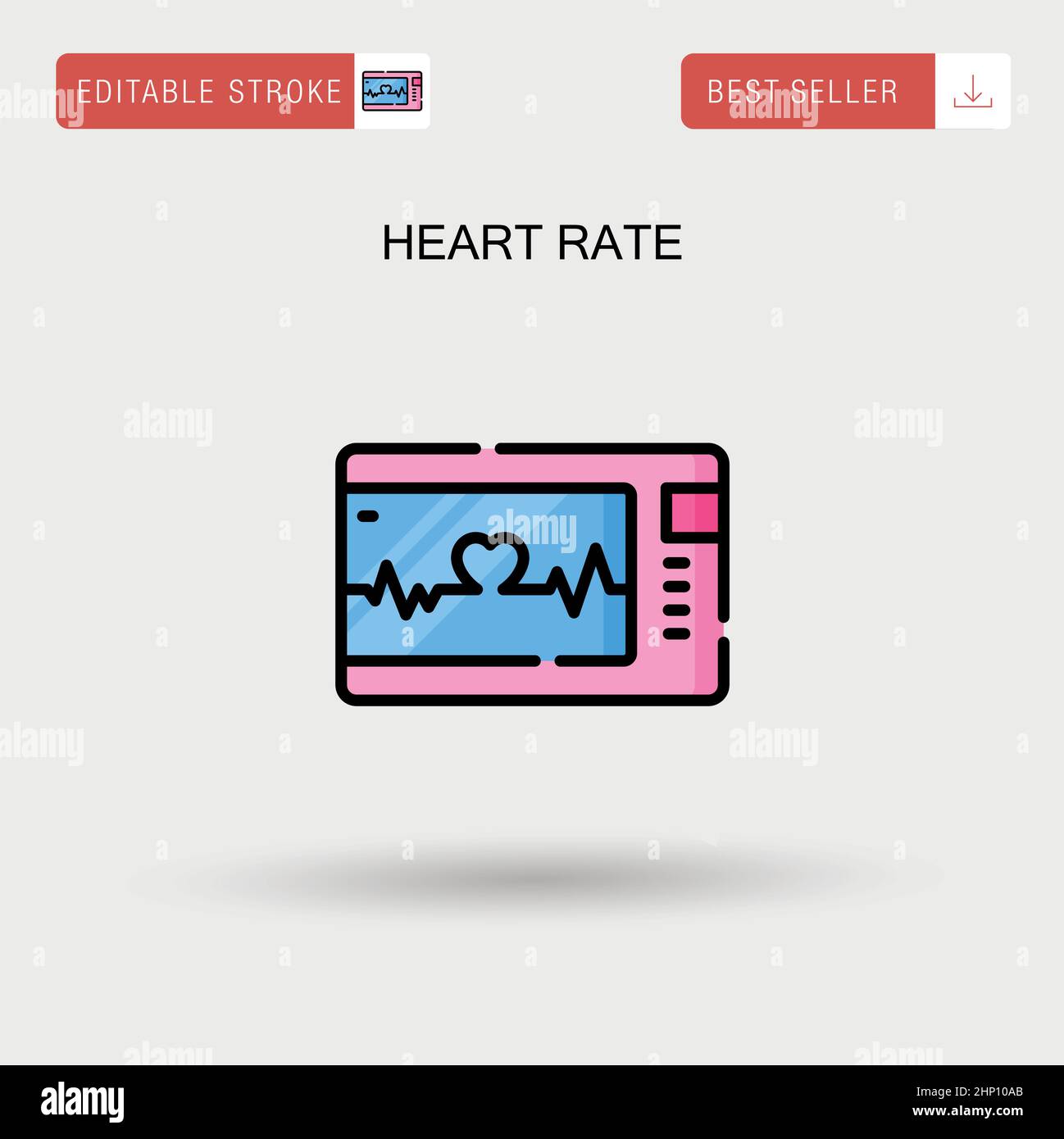 Heart rate logo hi-res stock photography and images - Alamy