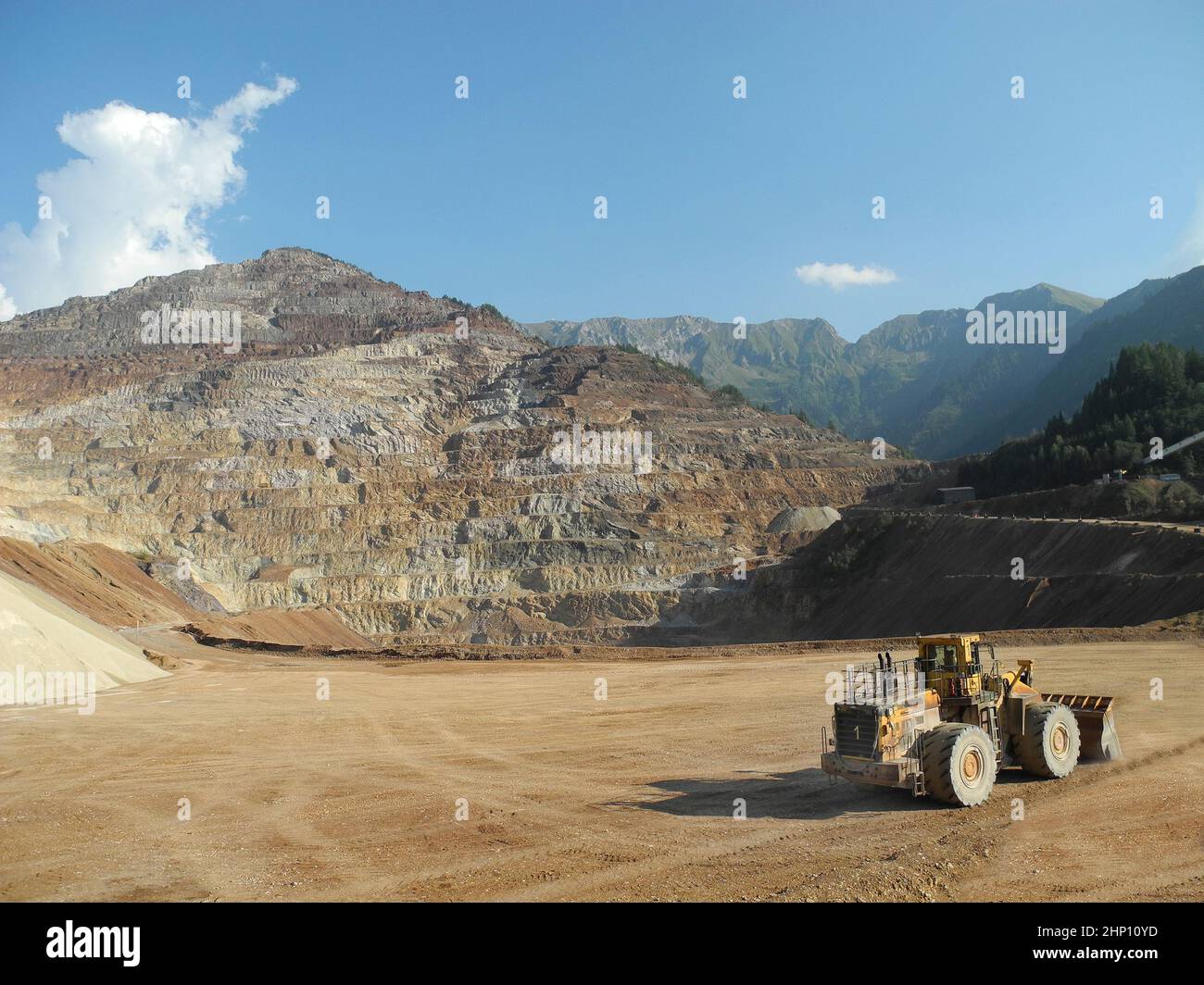 Austria, Erzberg - surface mining of iron ore in Styria Stock Photo - Alamy